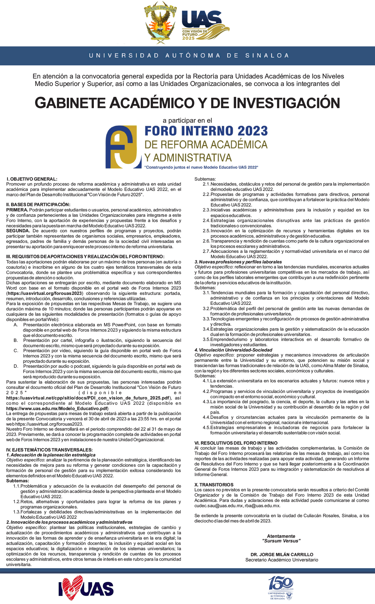 Secretaría Académica Universitaria - UAS